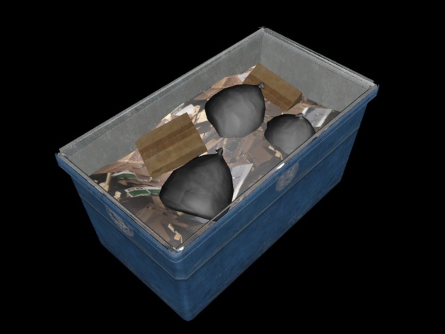 Garbage Bin Pack 8 3D Model - TurboSquid 1320542