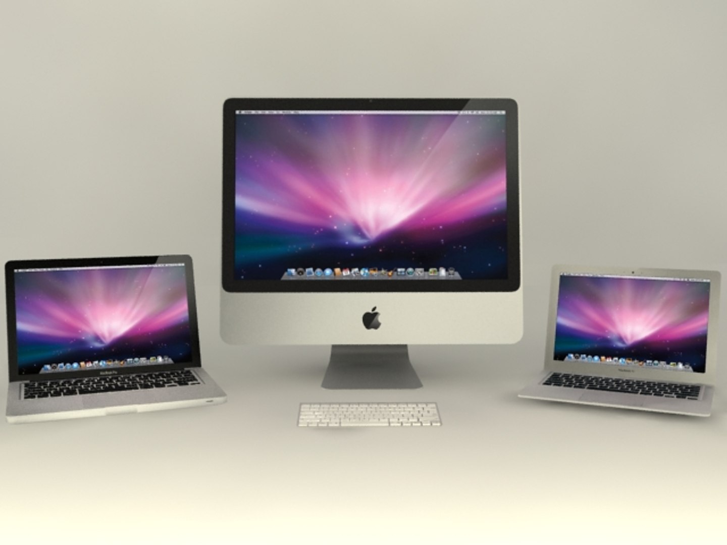 Apple Set 3d Model