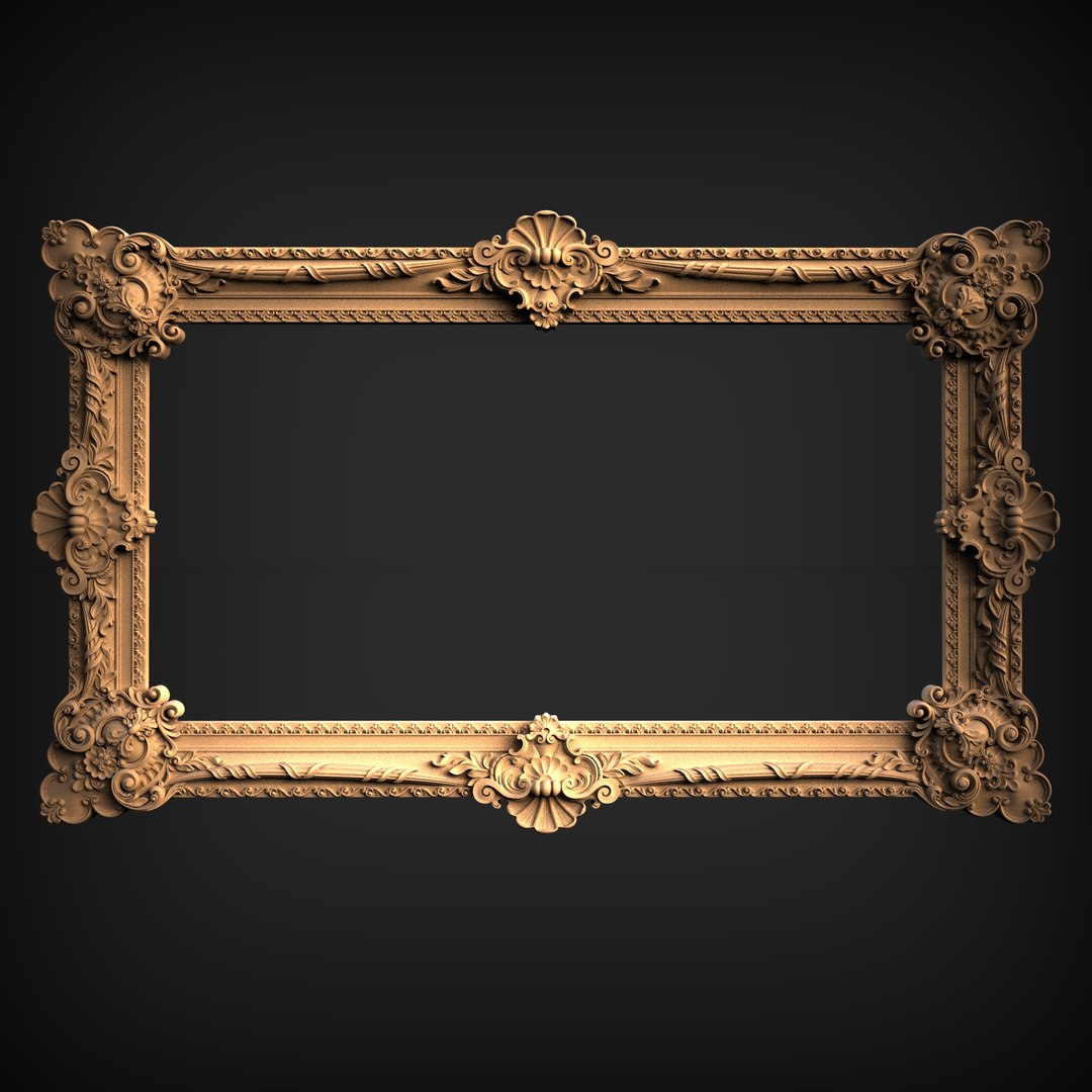 3D Model Mirror Frame -3d STL Model For CNC F-001 - TurboSquid 1966618
