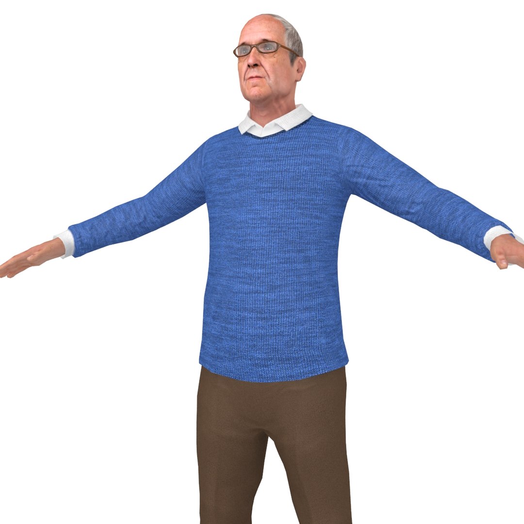 Old Man Model - TurboSquid 1281531