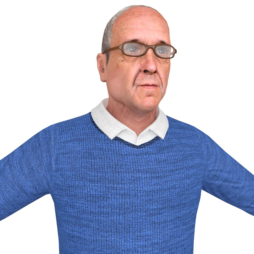 Old Man Model - TurboSquid 1281531