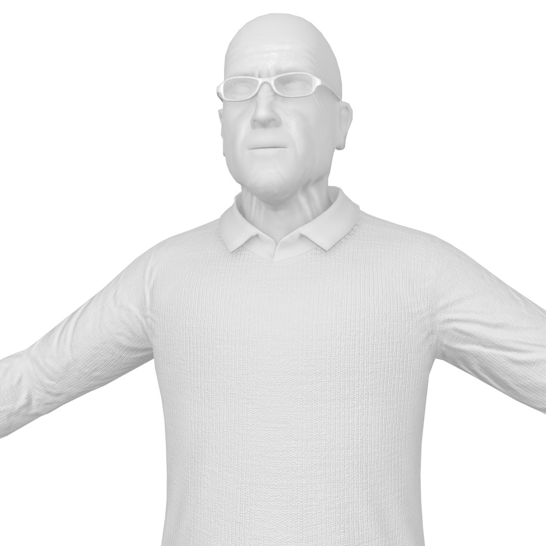 Old Man Model - TurboSquid 1281531