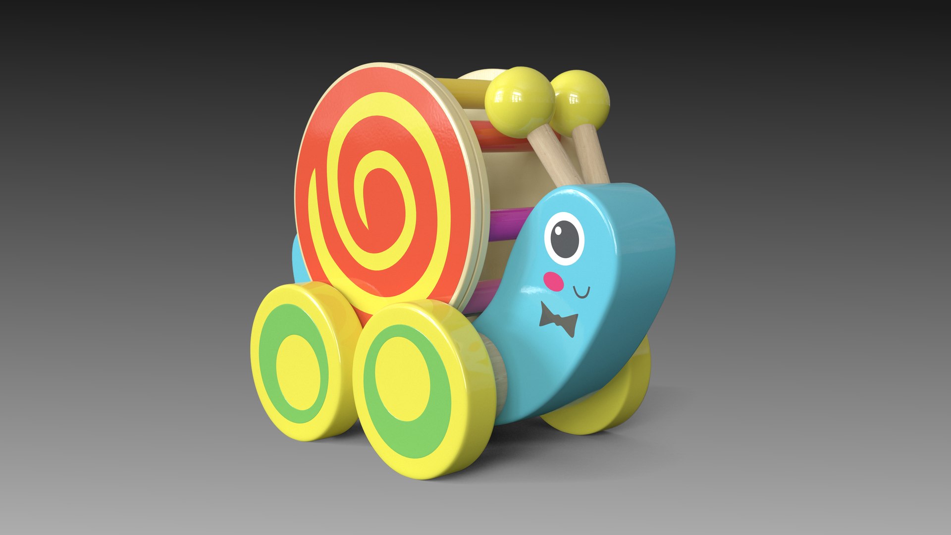 Toy Snail 3D Model - TurboSquid 1524347
