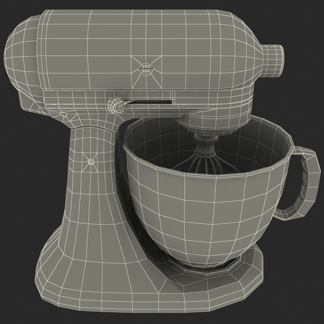 3d kitchenware stand mixer