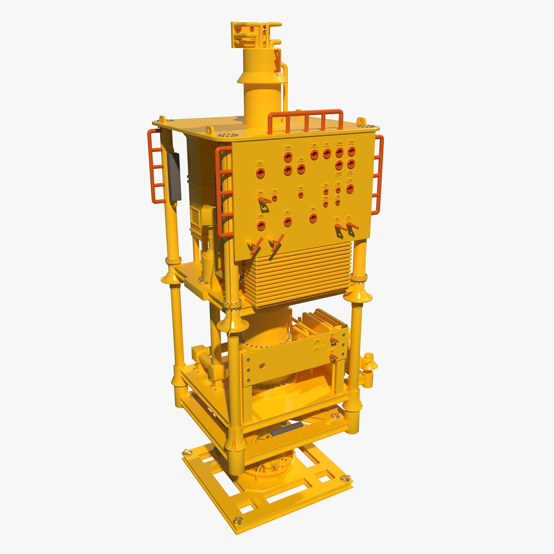 Subsea wellhead manifold 3D model - TurboSquid 1542419