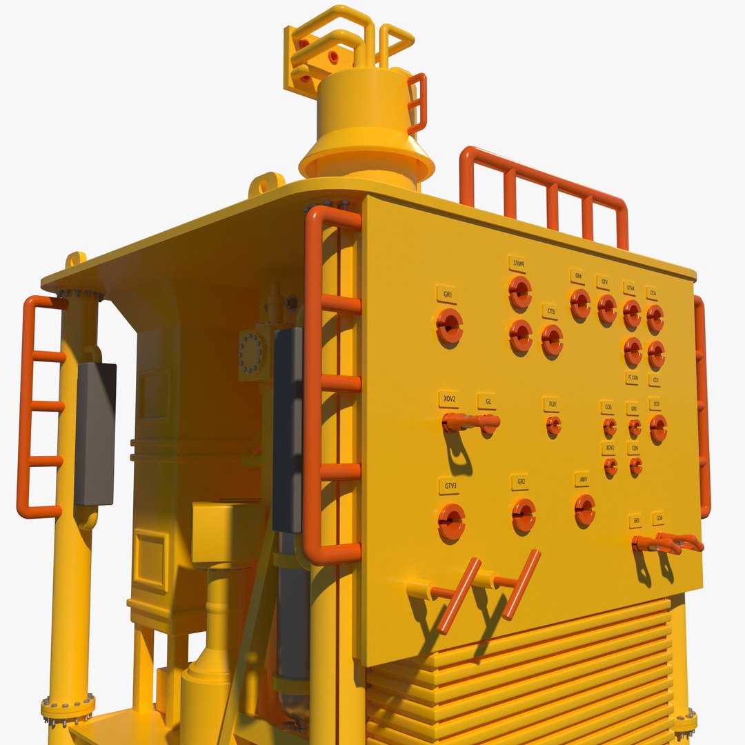 Subsea Wellhead Manifold 3D Model - TurboSquid 1542419