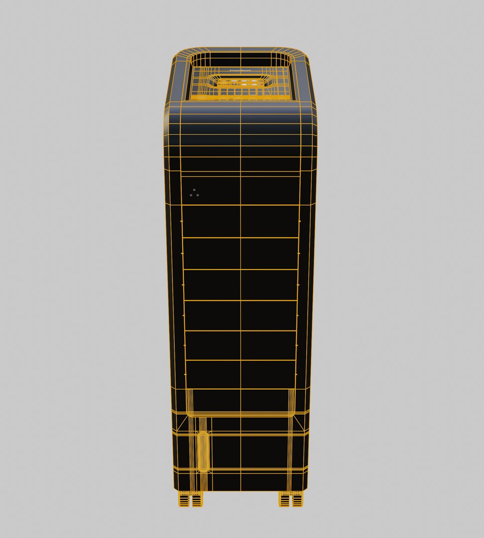 Black Portable Air Conditioner 3D Model - TurboSquid 1894222