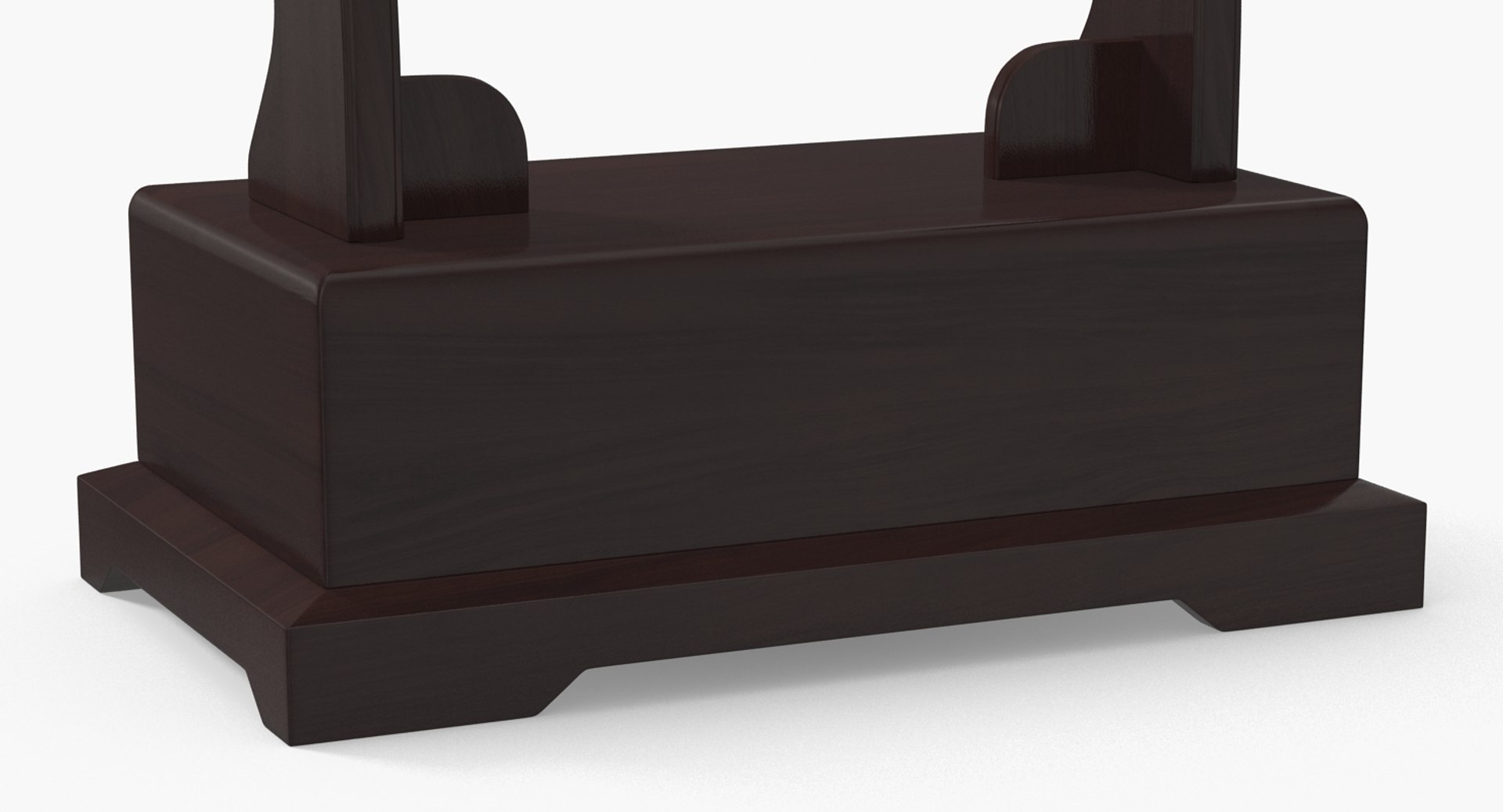 3d Double Katana Stand Drawer Model