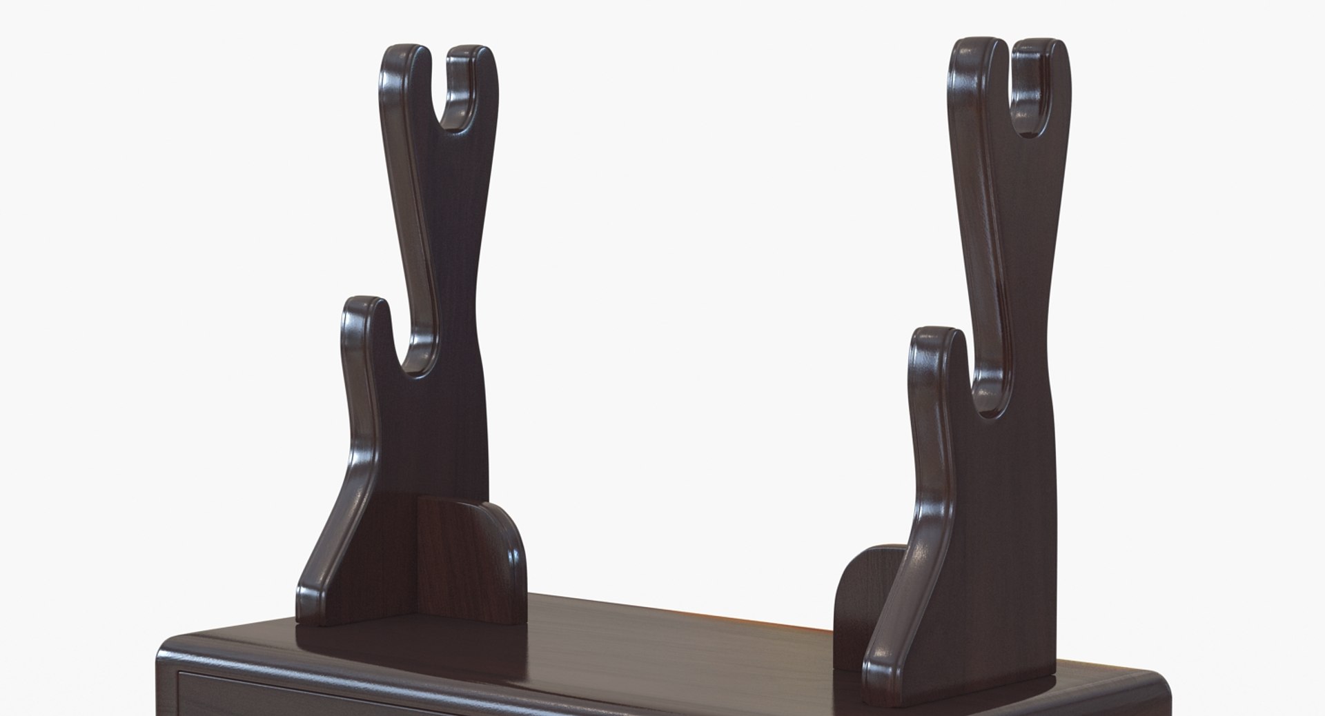3d Double Katana Stand Drawer Model