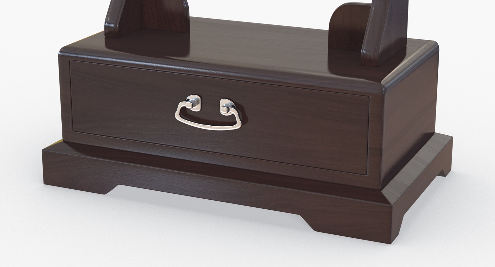 3d Double Katana Stand Drawer Model
