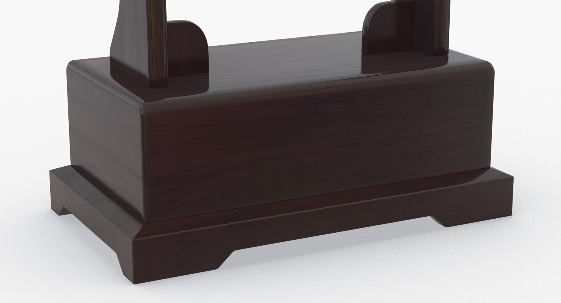 3d Double Katana Stand Drawer Model