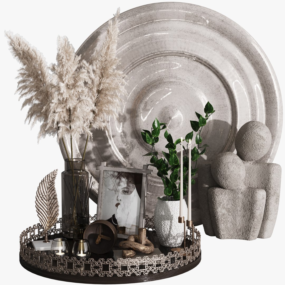 3D Decorative Set - TurboSquid 2140912