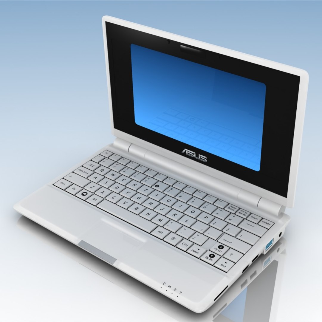 Notebook Asus Eee Pc 3d Model