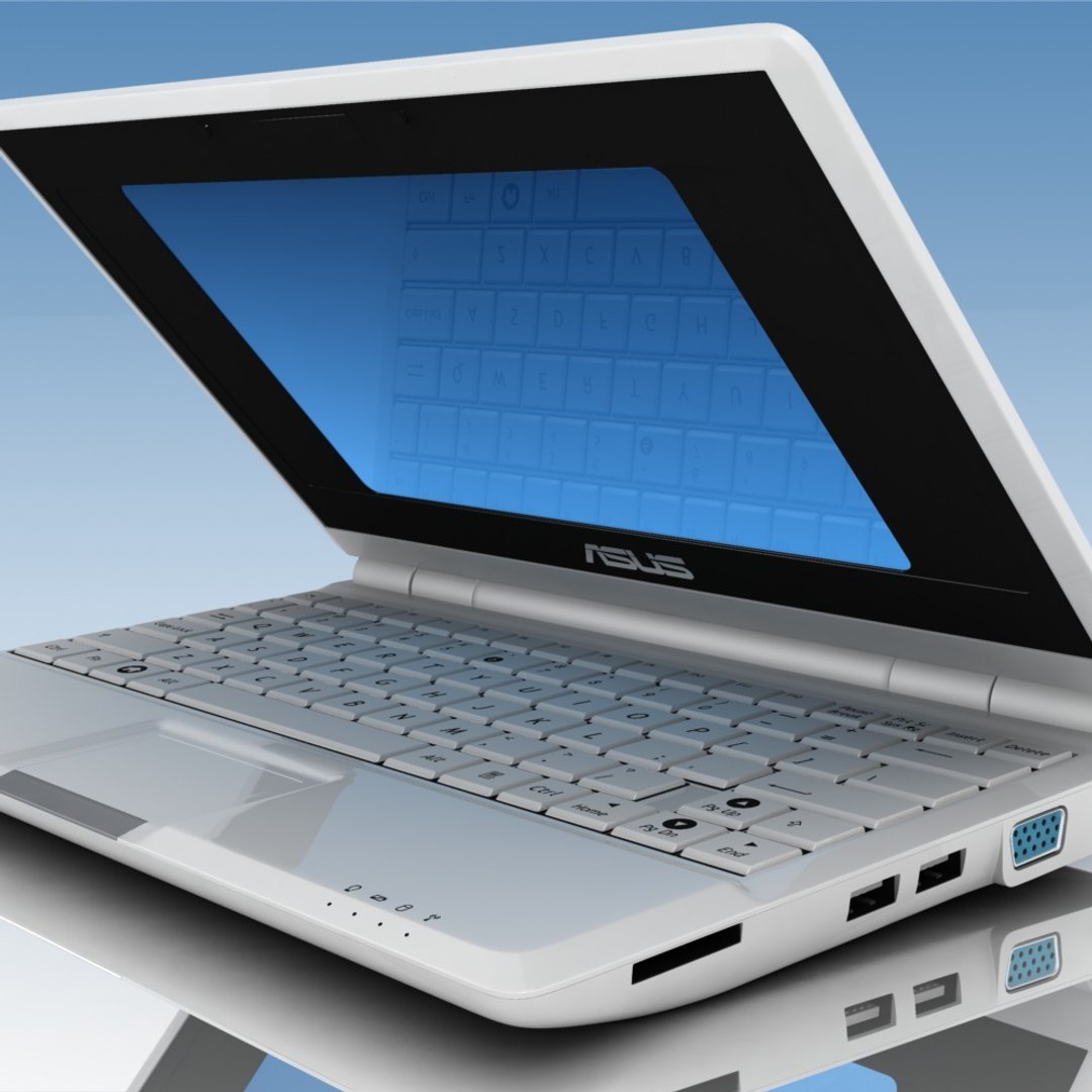 Notebook Asus Eee Pc 3d Model