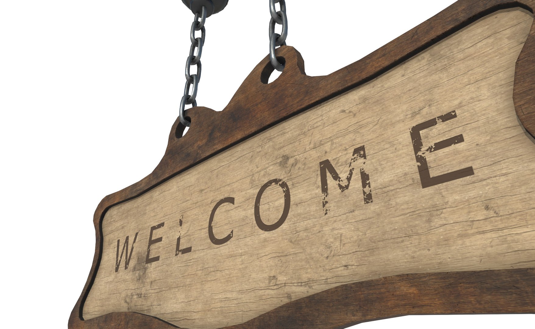 3D welcome sign model - TurboSquid 1452144