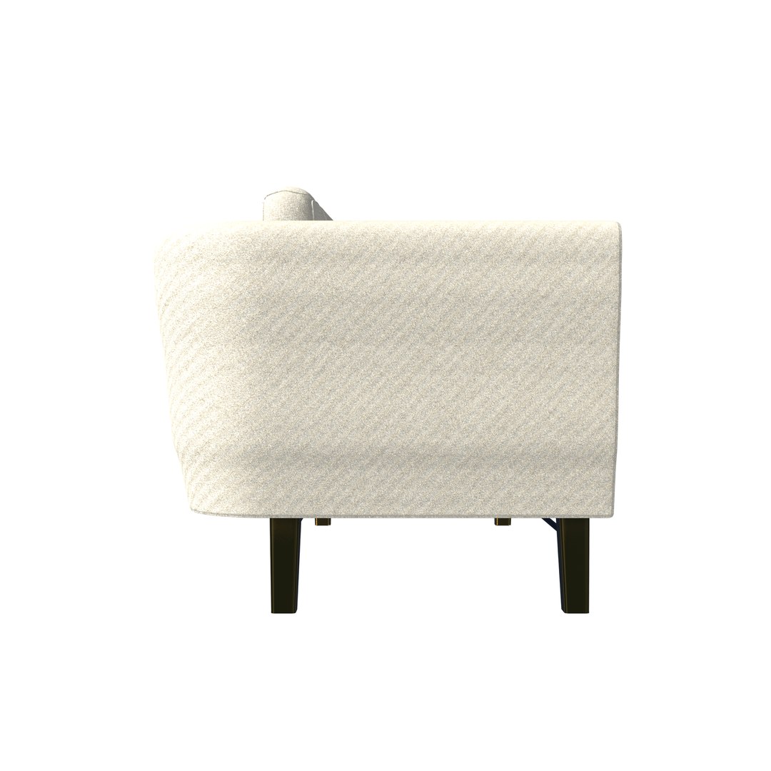 Avante Collection White Fabric Sofa 3D - TurboSquid 2207918