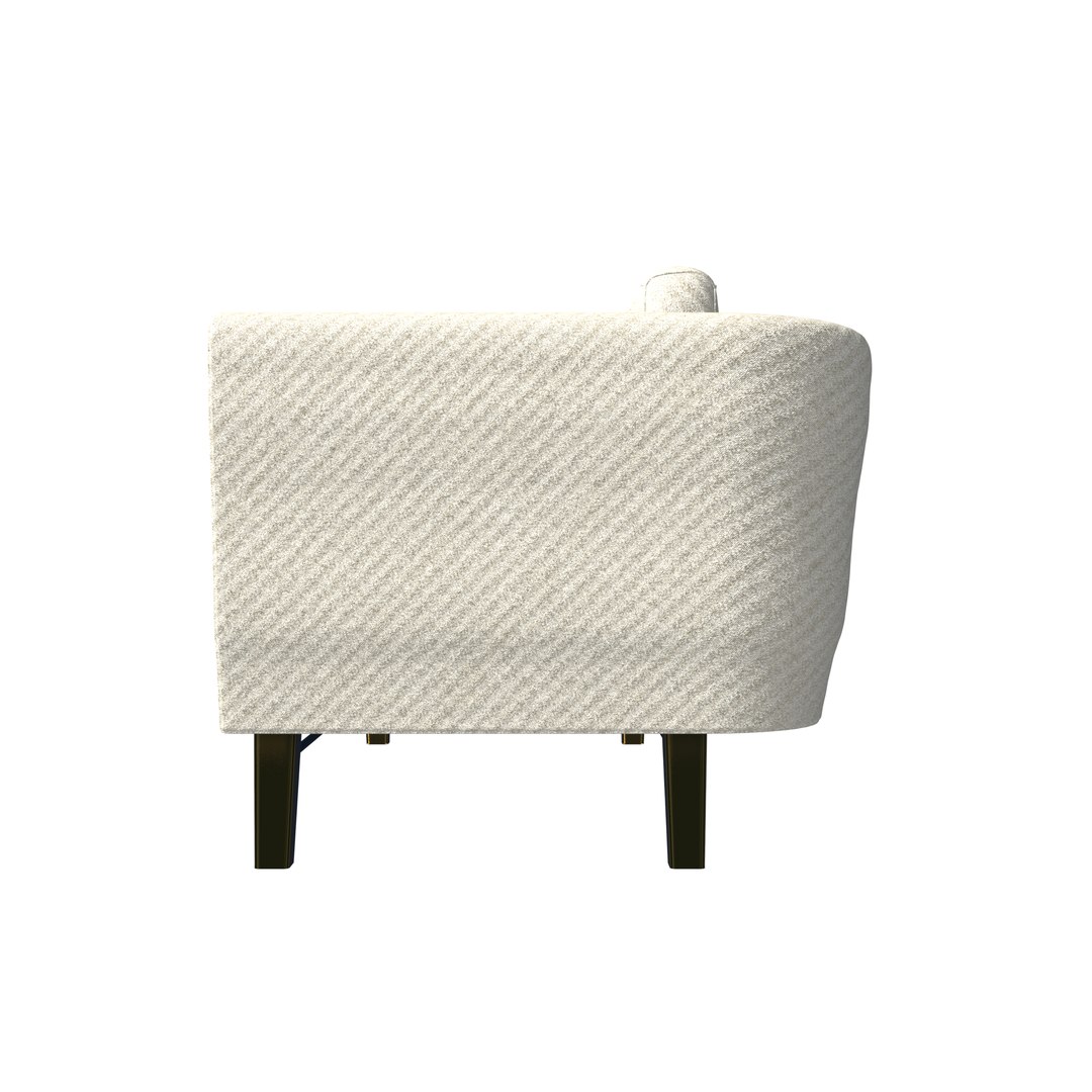 Avante Collection White Fabric Sofa 3D - TurboSquid 2207918
