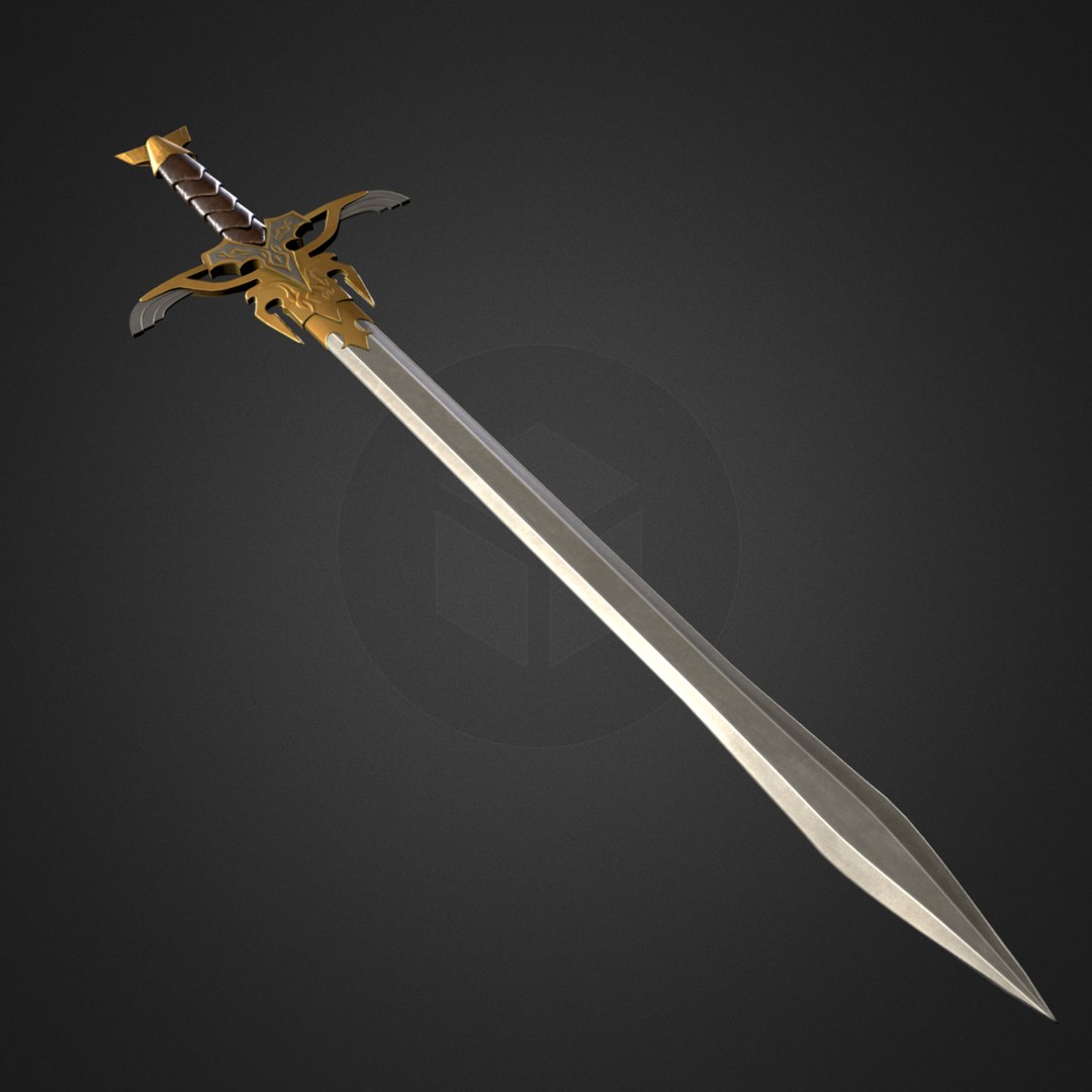 Fantasy Medieval Sword Games 3d Model