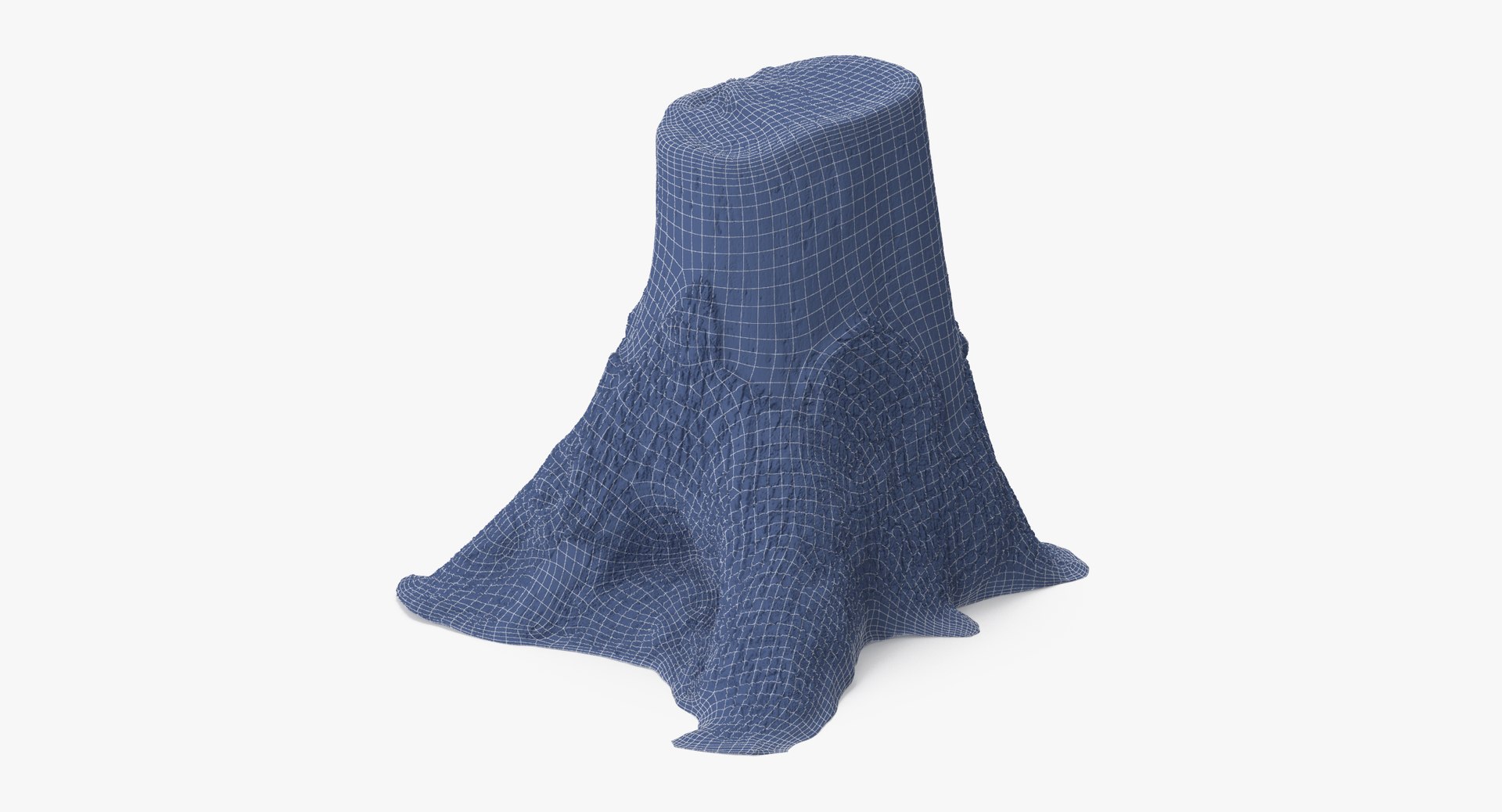 tree stump 02 3d obj