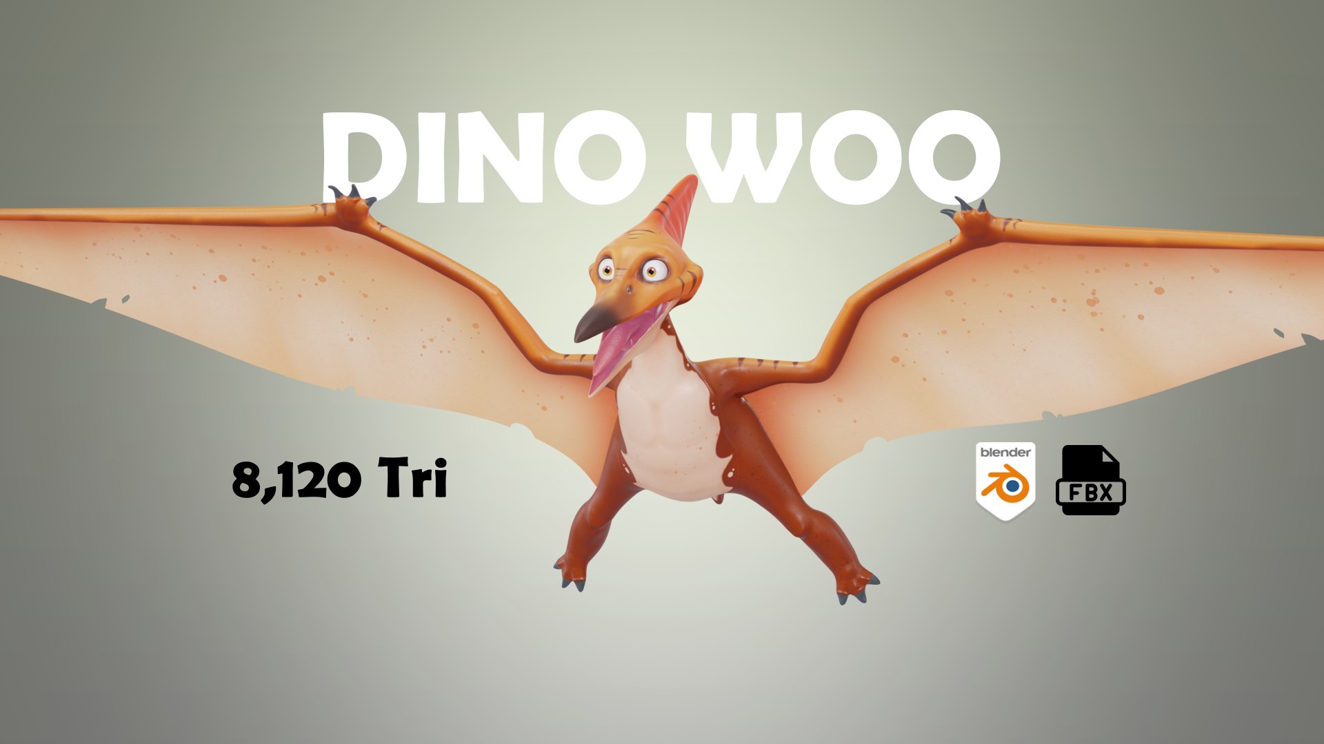 Pterosaur DinoWoo 3D - TurboSquid 2065134