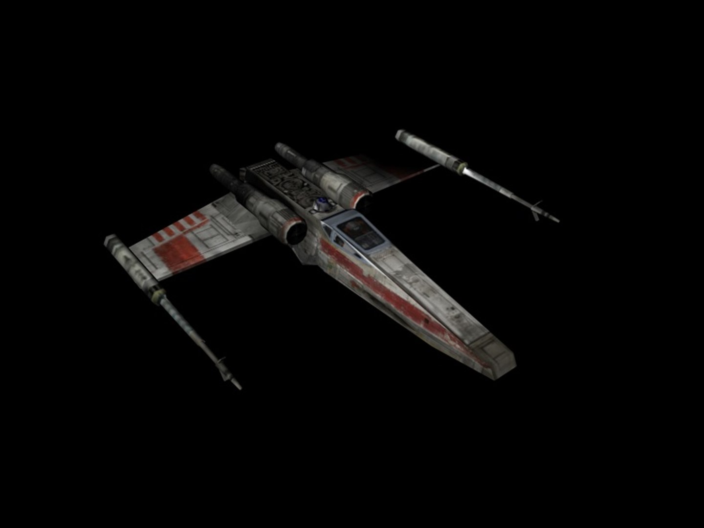 Version 2-winged X-wing 3d Model