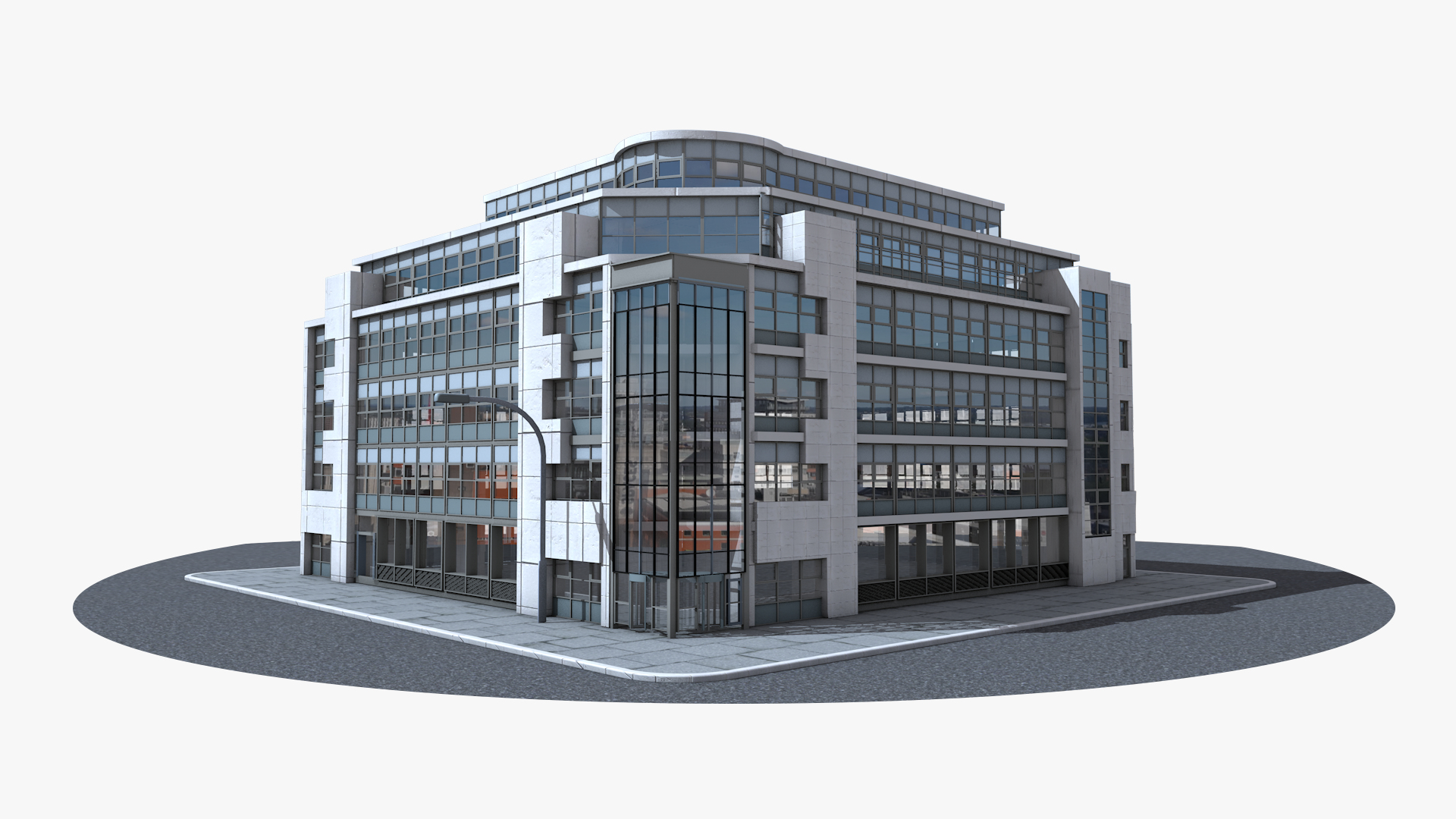 Modern Office Building 3D Model - TurboSquid 2003114