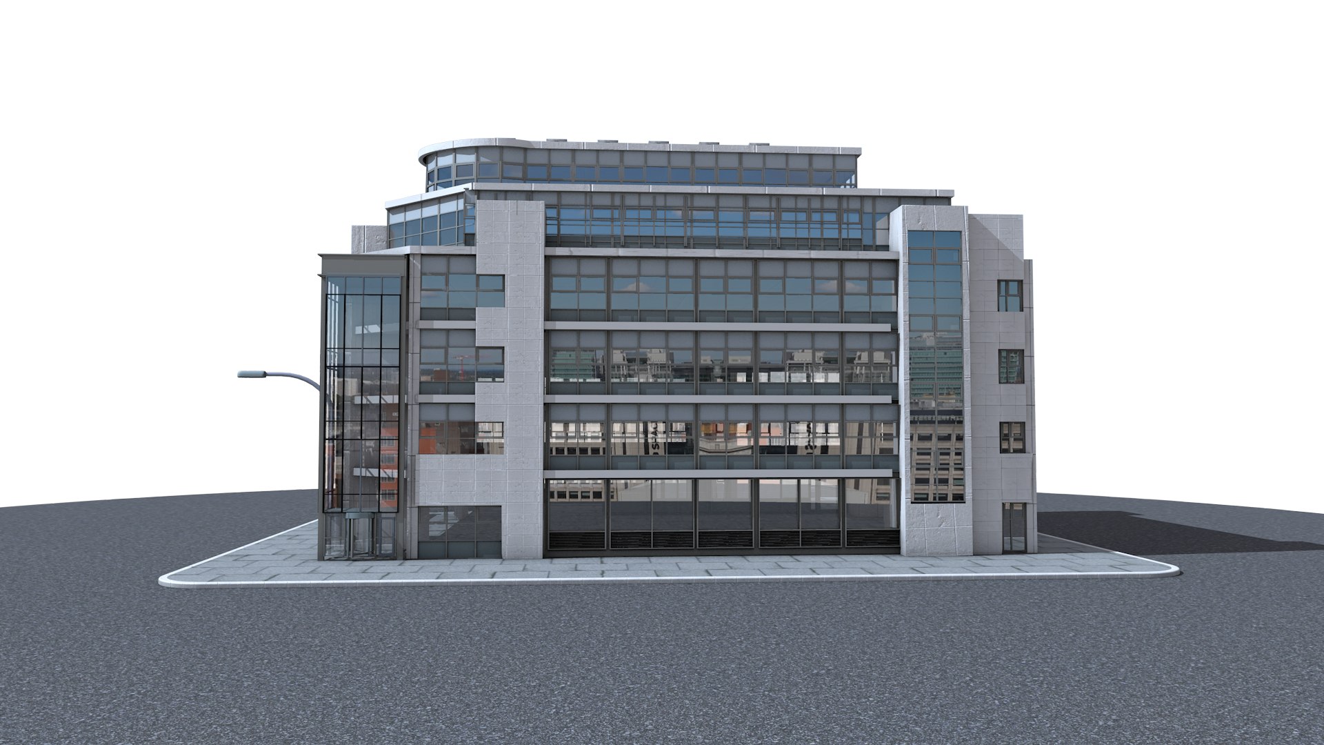 Modern Office Building 3D Model - TurboSquid 2003114