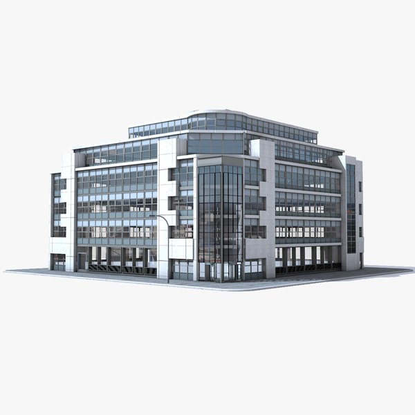 Modern office building 3D model - TurboSquid 2003114