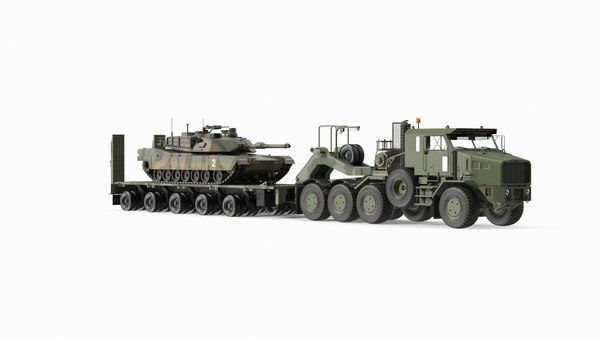 modelo 3d Transporter Oshkosh Global HET A1 con M1 Abrams - TurboSquid ...