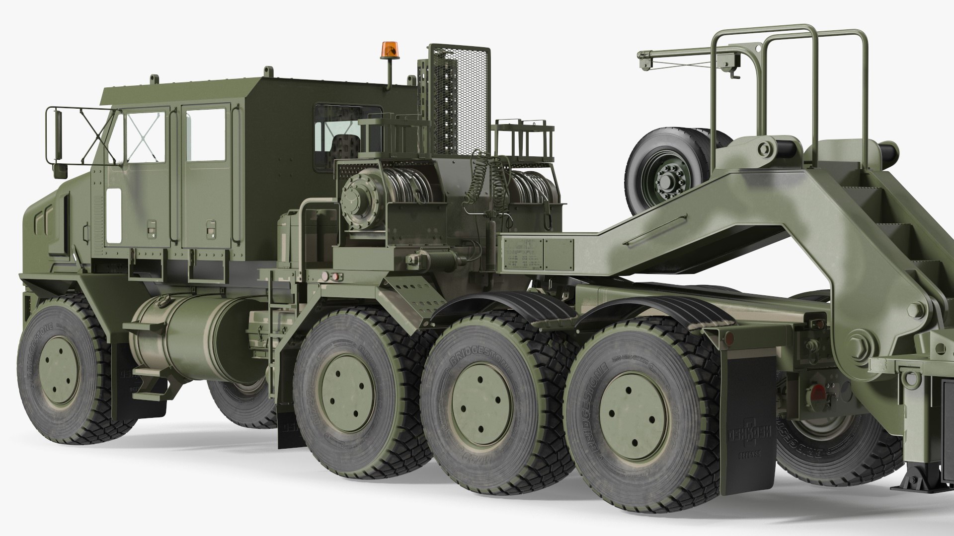 Transporter Oshkosh Global HET A1 with M1 Abrams 3D model - TurboSquid ...