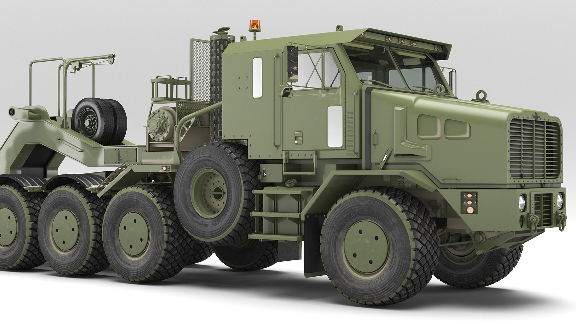 Transporter Oshkosh Global HET A1 with M1 Abrams 3D model - TurboSquid ...