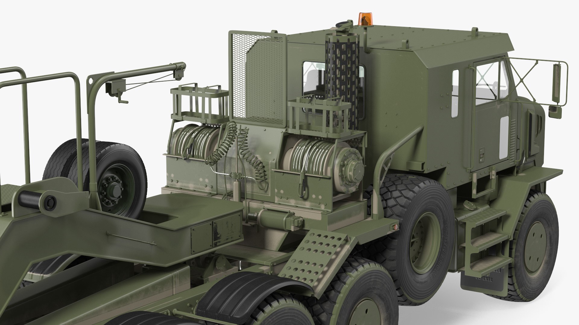Transporter Oshkosh Global HET A1 with M1 Abrams 3D model - TurboSquid ...