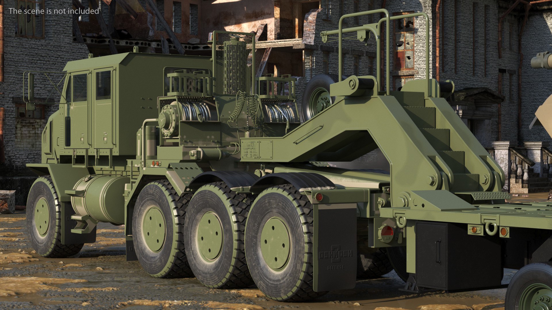 Transporter Oshkosh Global HET A1 with M1 Abrams 3D model - TurboSquid ...