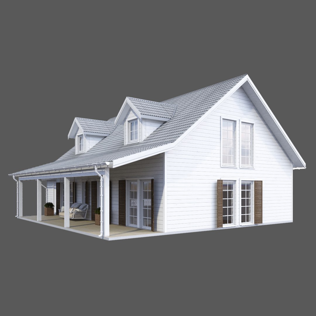 Realistic House 3d Model