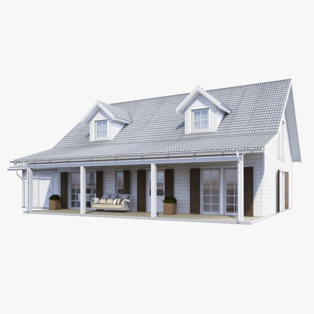 Realistic House 3d Model