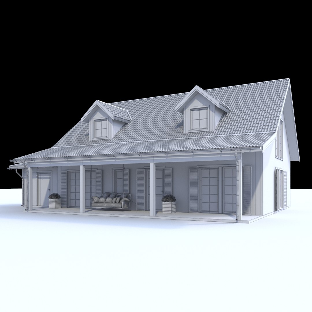 Realistic House 3d Model
