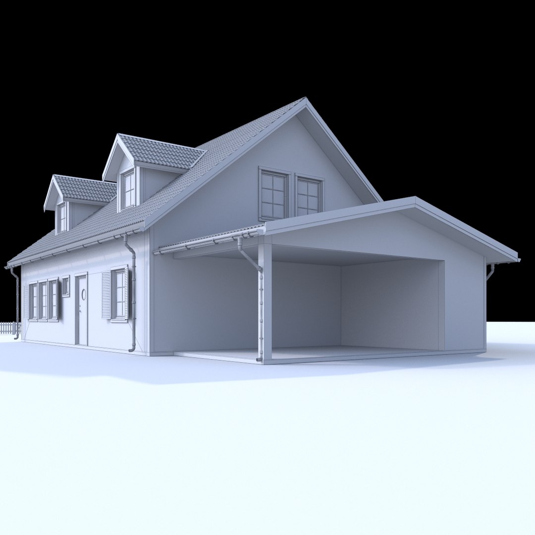 Realistic House 3d Model