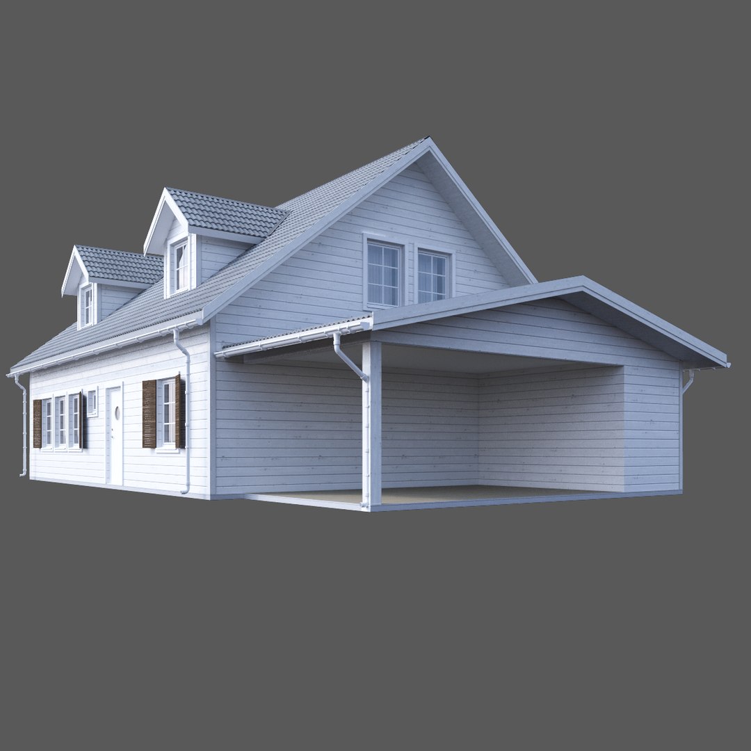 Realistic House 3d Model