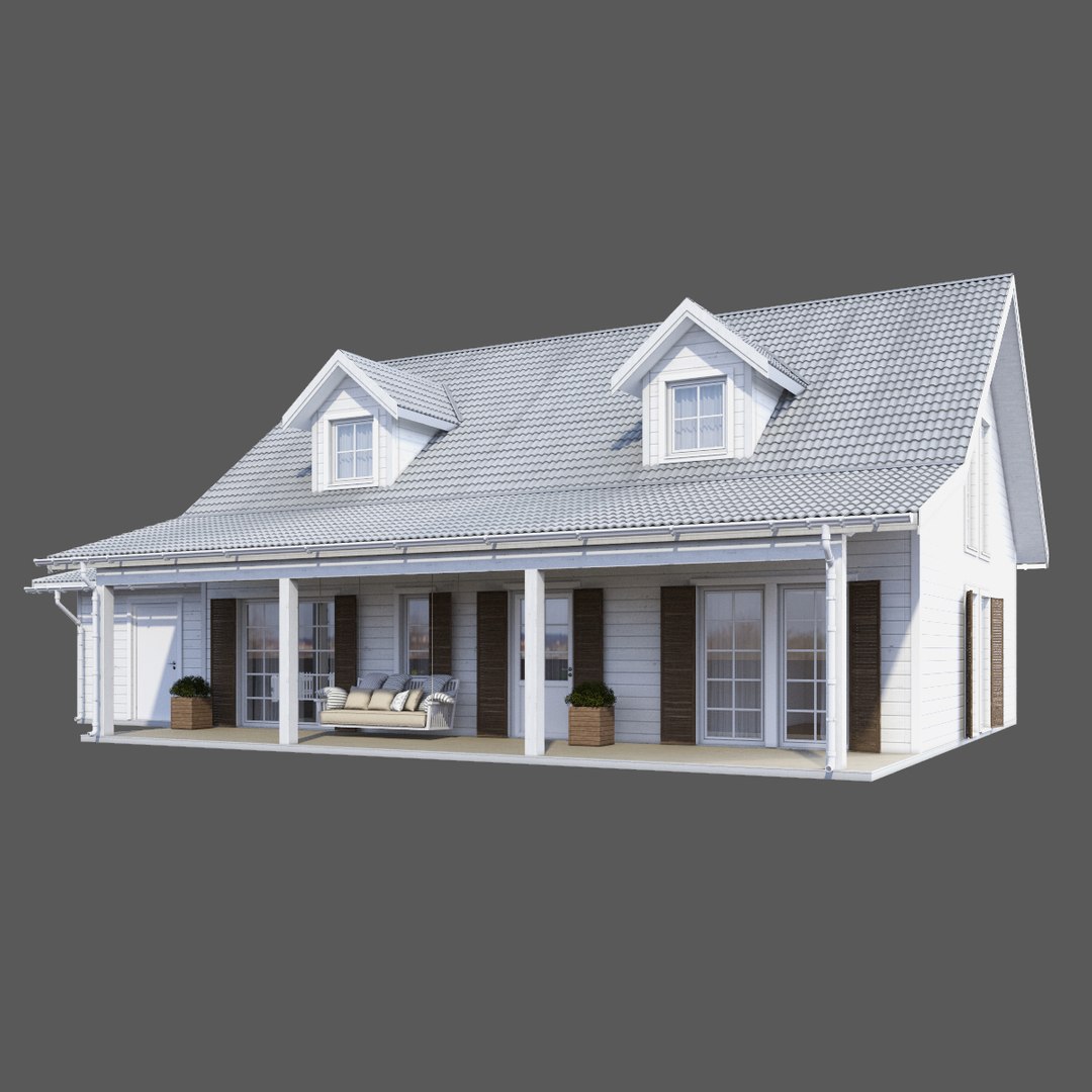 Realistic House 3d Model