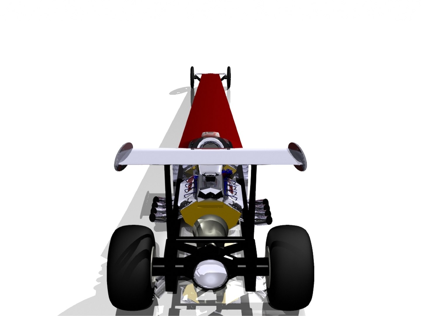 3d Model Fuel Dragster