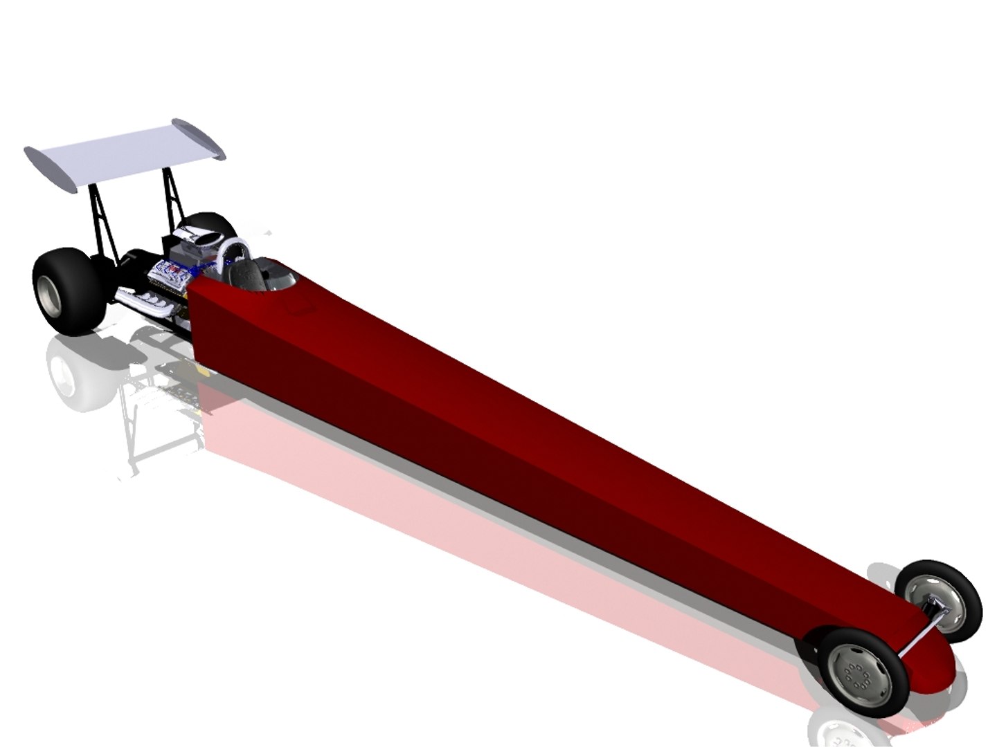 3d Model Fuel Dragster