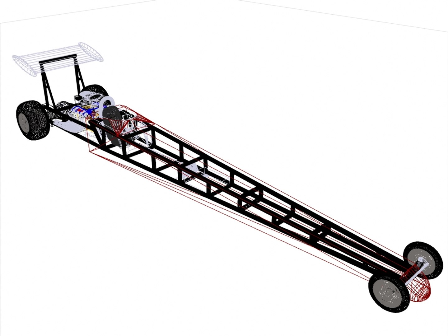 3d Model Fuel Dragster