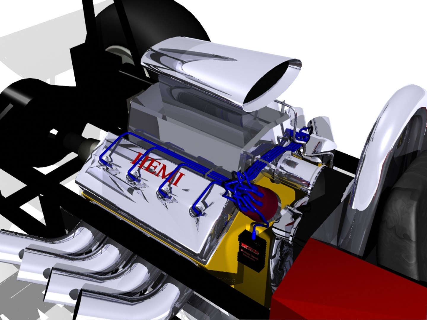 3d Model Fuel Dragster