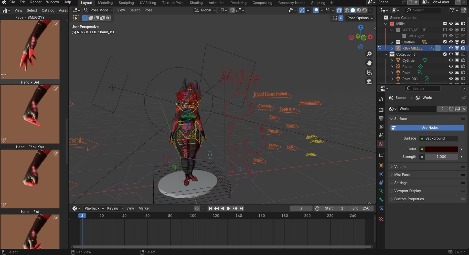 3D Millie - Demon Cow Girl Rigged - TurboSquid 2321509