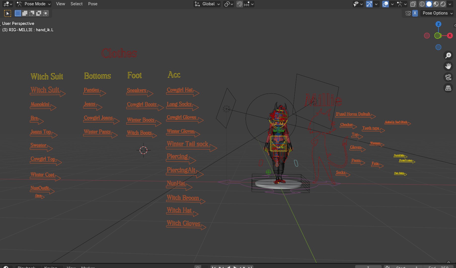 3D Millie - Demon Cow Girl Rigged - TurboSquid 2321509