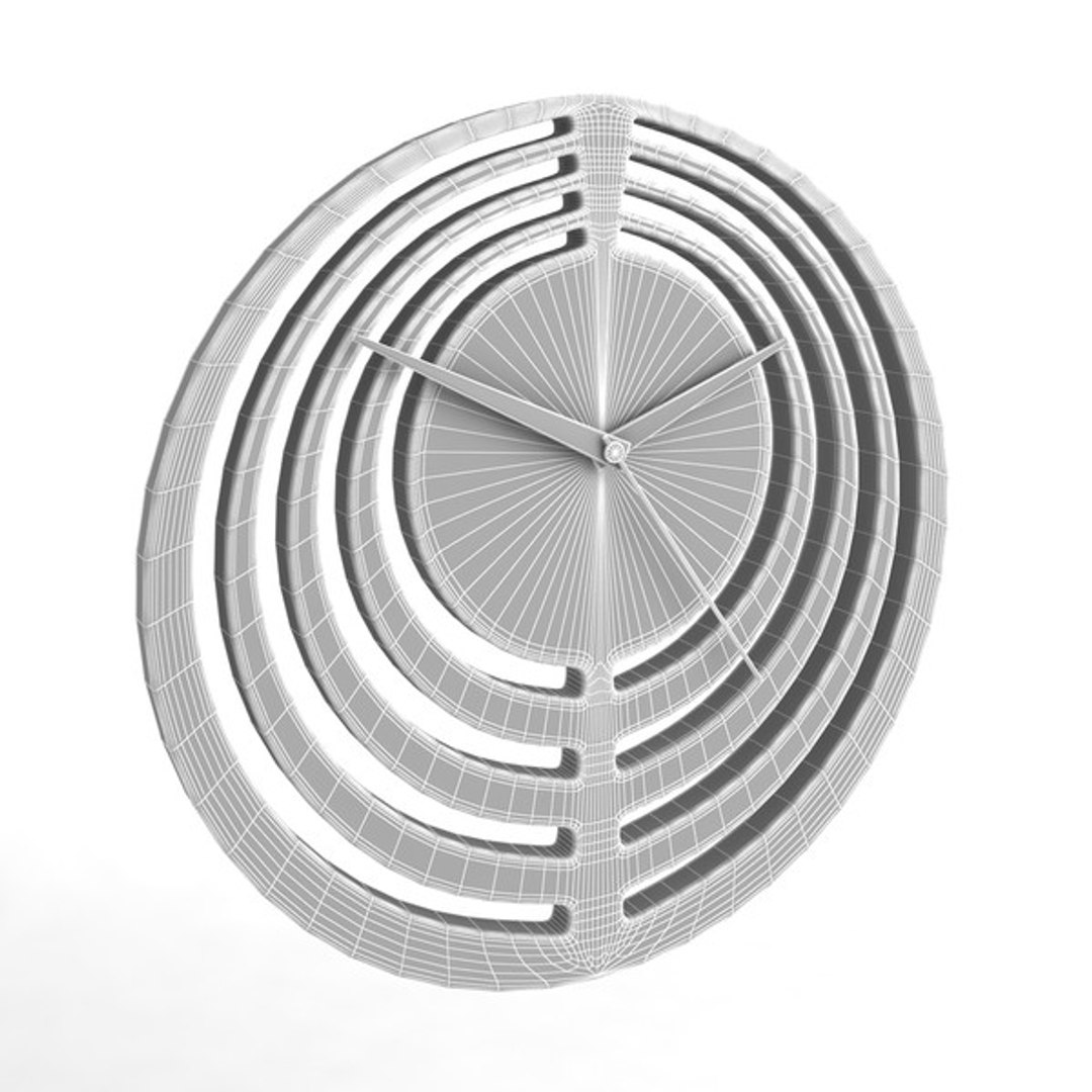 3d wall clock model
