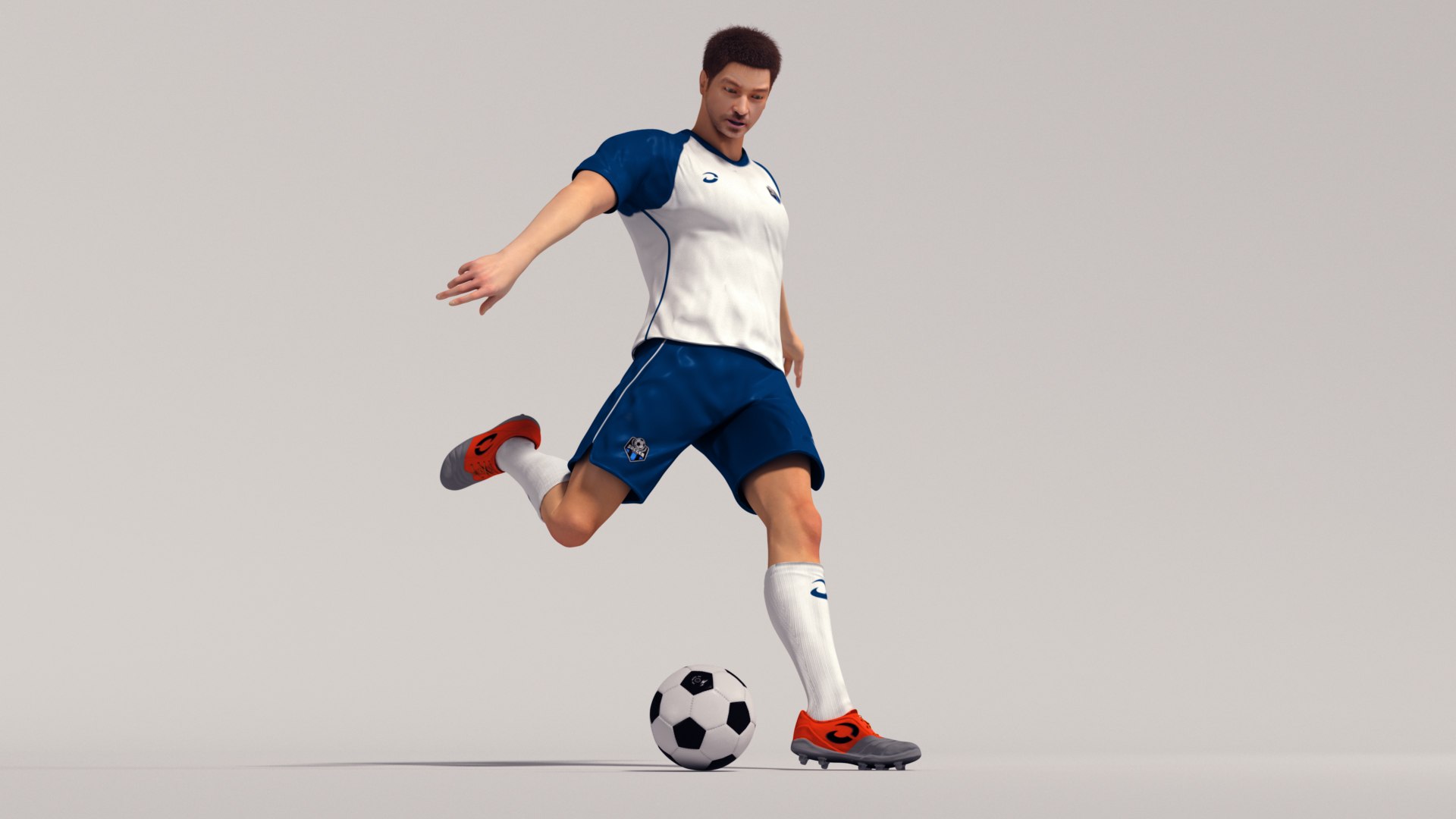 3D Male Soccer Player Animated HQ - TurboSquid 1851547