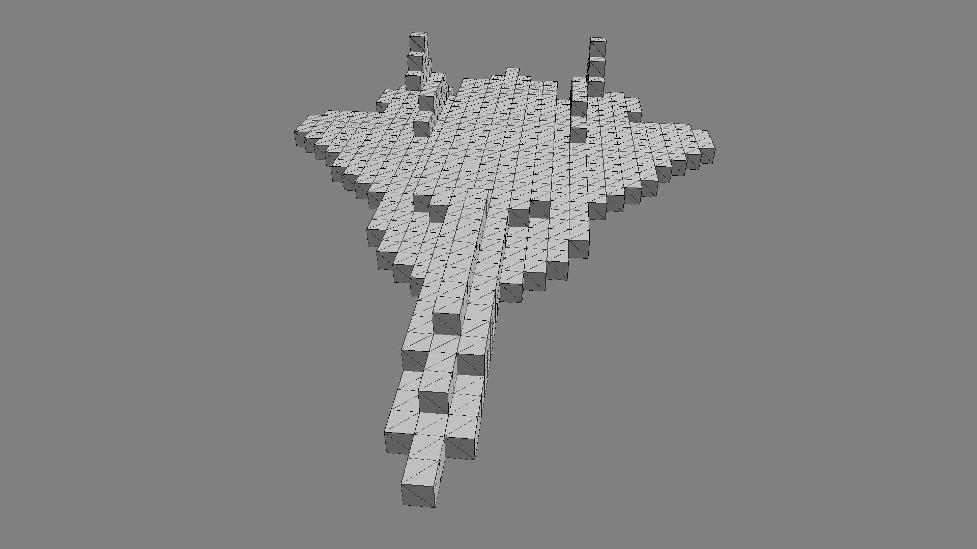 Su-57 Pixelated 3D Model - TurboSquid 1900090