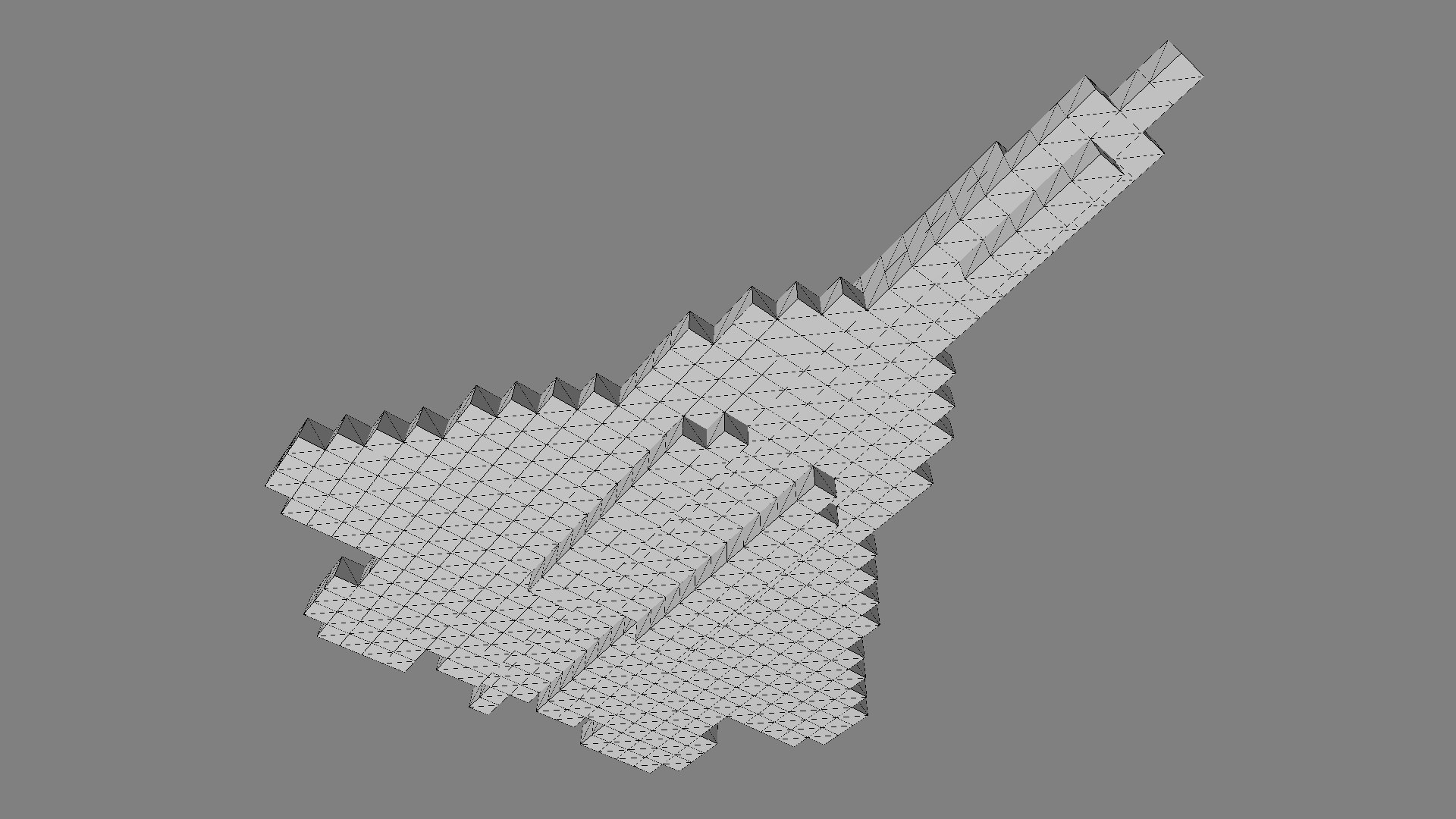 Su-57 Pixelated 3D Model - TurboSquid 1900090