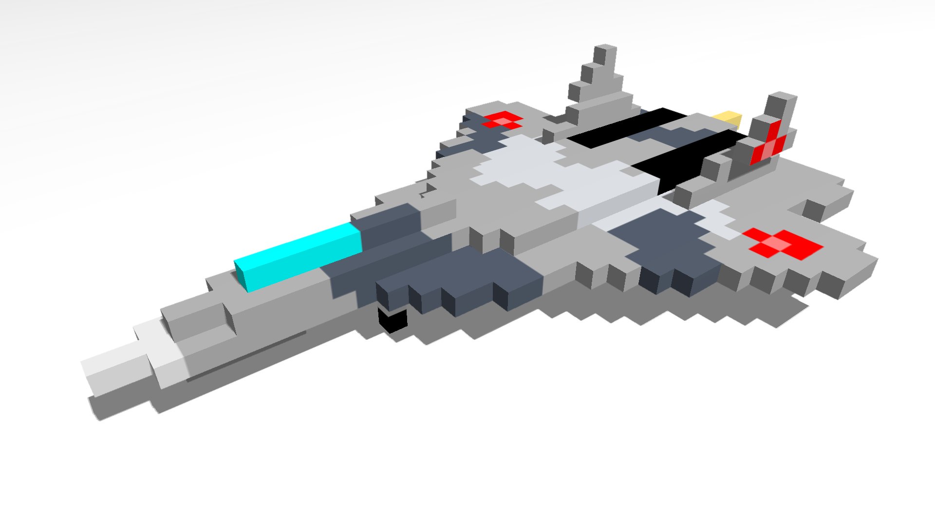 Su-57 Pixelated 3D Model - TurboSquid 1900090
